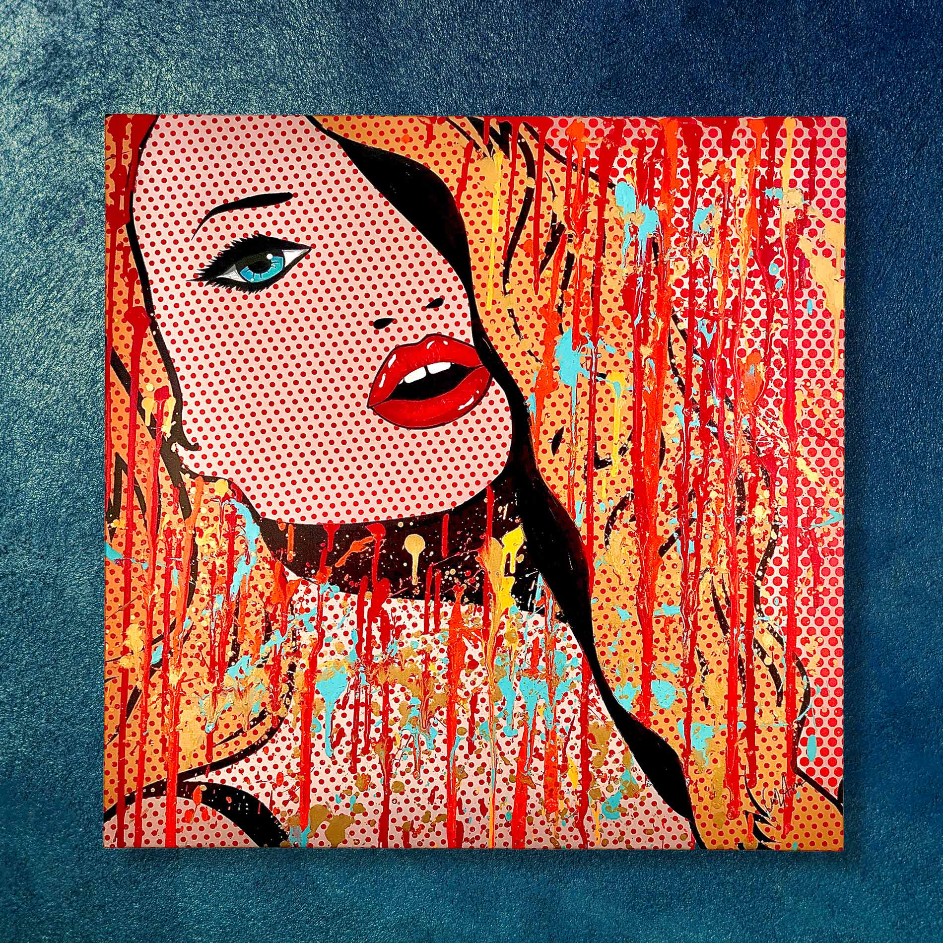 Spanish Gal Amar Pop Art 